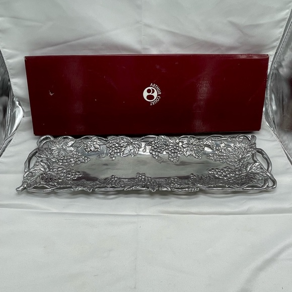 Arthur Court | Dining | Arthur Court Serving Tray Embossed Grape Vines ...